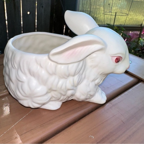 Vintage | Accents | Vintage Lefton China Bunny Rabbit Planter | Poshmark